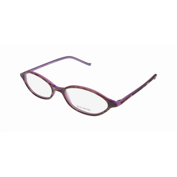 NEW VERA WANG V128 WOMENS/LADIES CAT EYE FULL-RIM HORN LILAC LIGHT ...