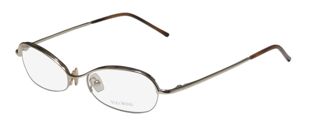 NEW VERA WANG V30 WOMENS/LADIES DESIGNER HALF-RIM GOLD ULTIMATE COMFORT ...