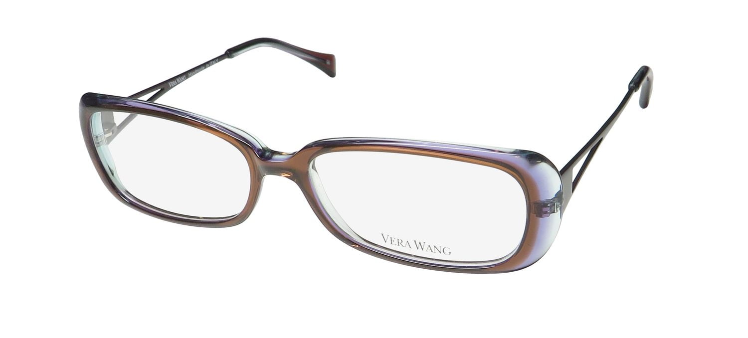 NEW VERA WANG V302 WOMENS/LADIES DESIGNER FULL-RIM SMOKE / PATTERN ...