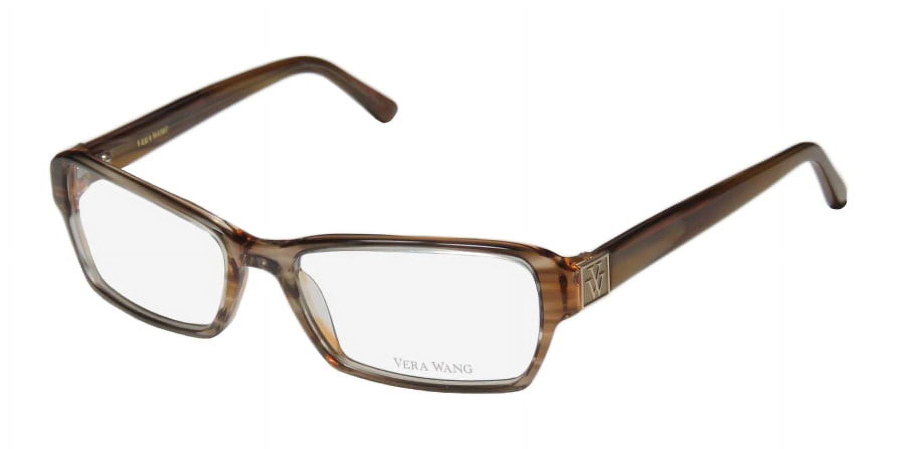 NEW VERA WANG V311 WOMENS/LADIES DESIGNER FULL-RIM NUDE HORN SIMPLE ...
