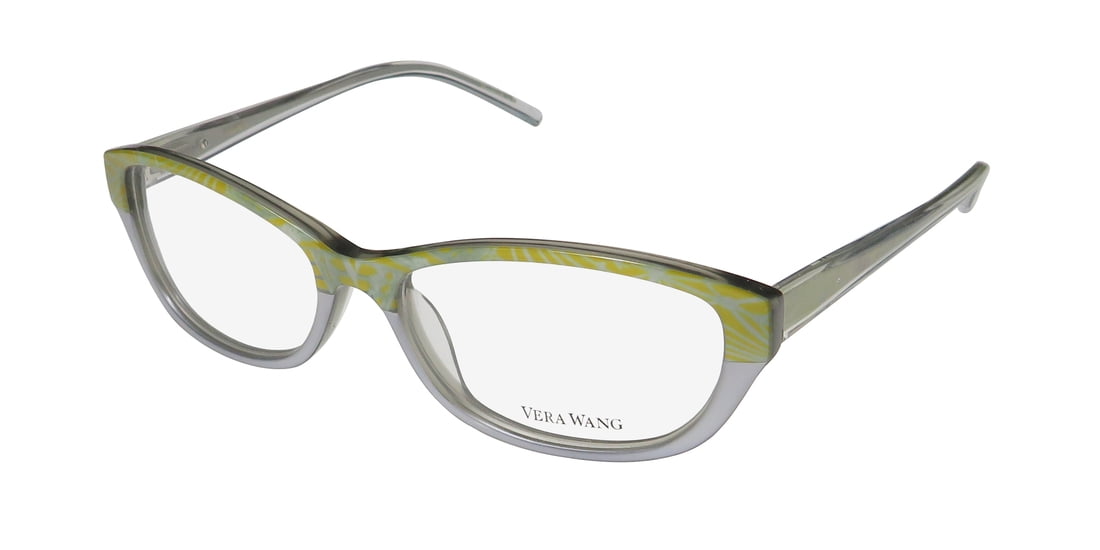 NEW VERA WANG V318 WOMENS/LADIES CAT EYE FULL-RIM LEMON FRAME DEMO ...