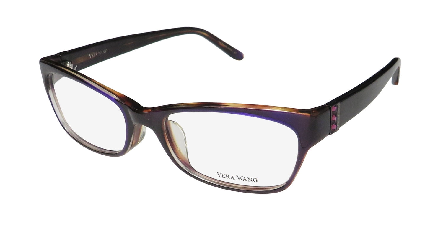 NEW VERA WANG VA05 WOMENS/LADIES DESIGNER FULL-RIM PLUM TORTOISE FRAME ...
