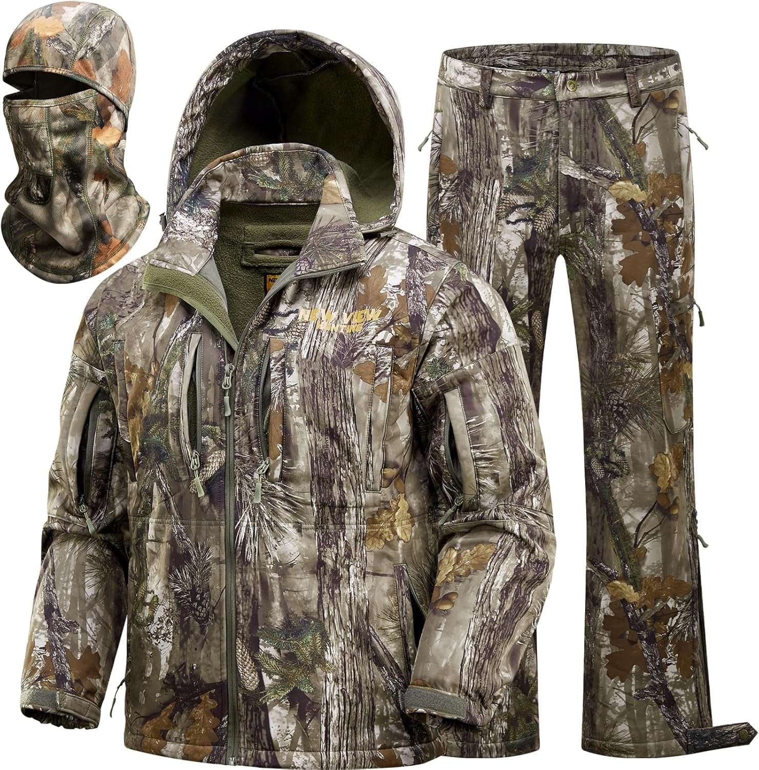 NEW VIEW Camo Hunting Clothes for Men, Winter Warm Hunting Jacket and ...