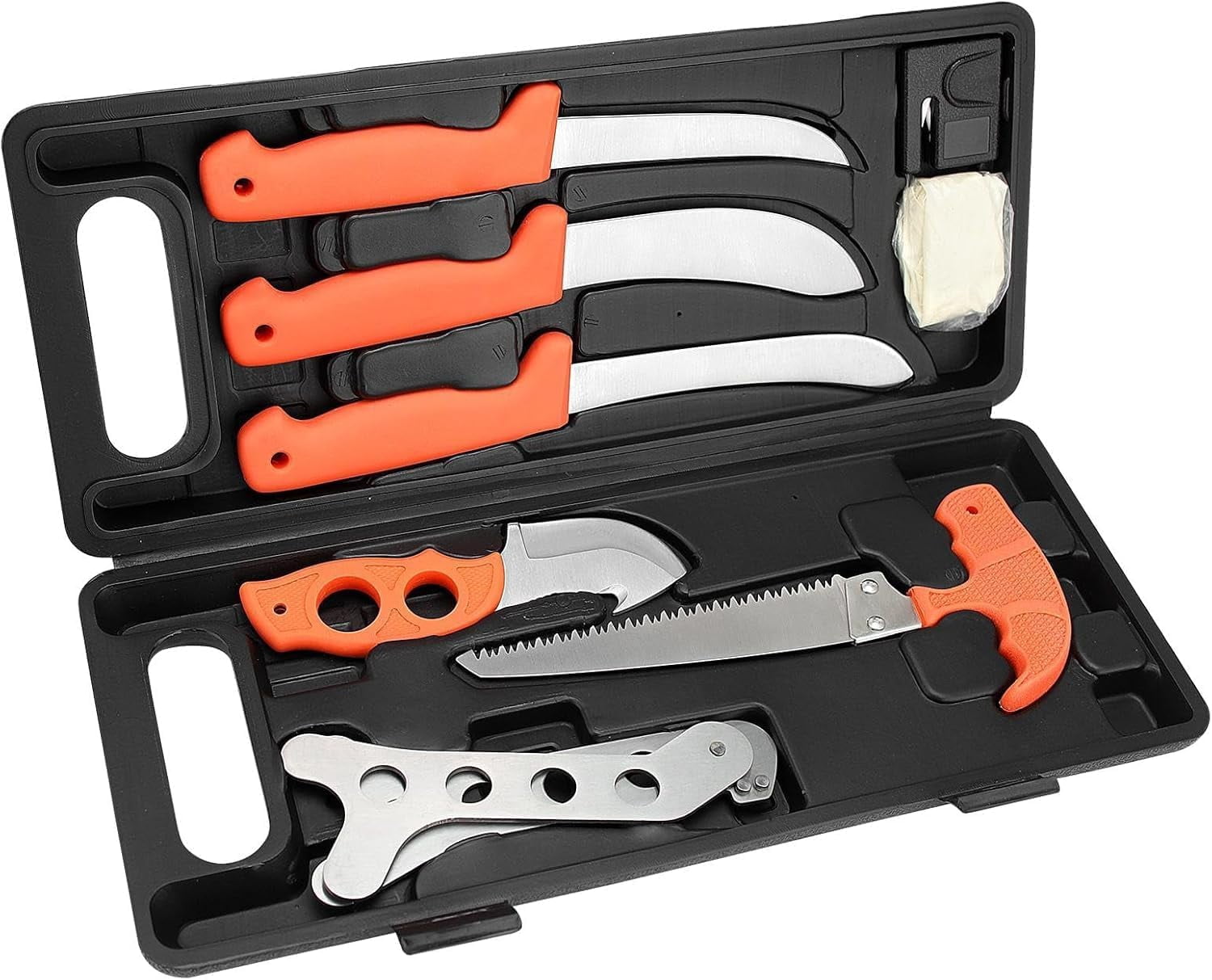 NEW VIEW Deer Processing Hunting Knife Set, 9-Piece Game Field Dressing ...
