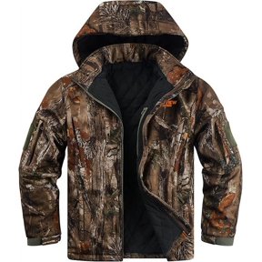 Realtree Outfitters Men's Sherpa Lined Waterproof Hunting Jacket ...