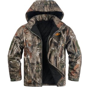 Realtree Outfitters Men's Sherpa Lined Waterproof Hunting Jacket ...