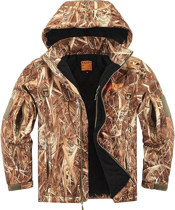 NEW VIEW Insulated Hunting Jacket for Men Cold Weather, Warm Camo ...