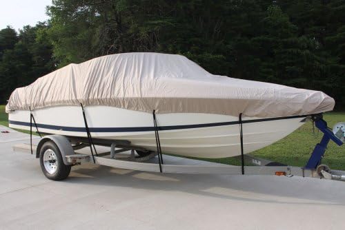 NEW VORTEX 5 YEAR CANVAS HEAVY DUTY TAN/BEIGE VHULL FISH SKI RUNABOUT ...