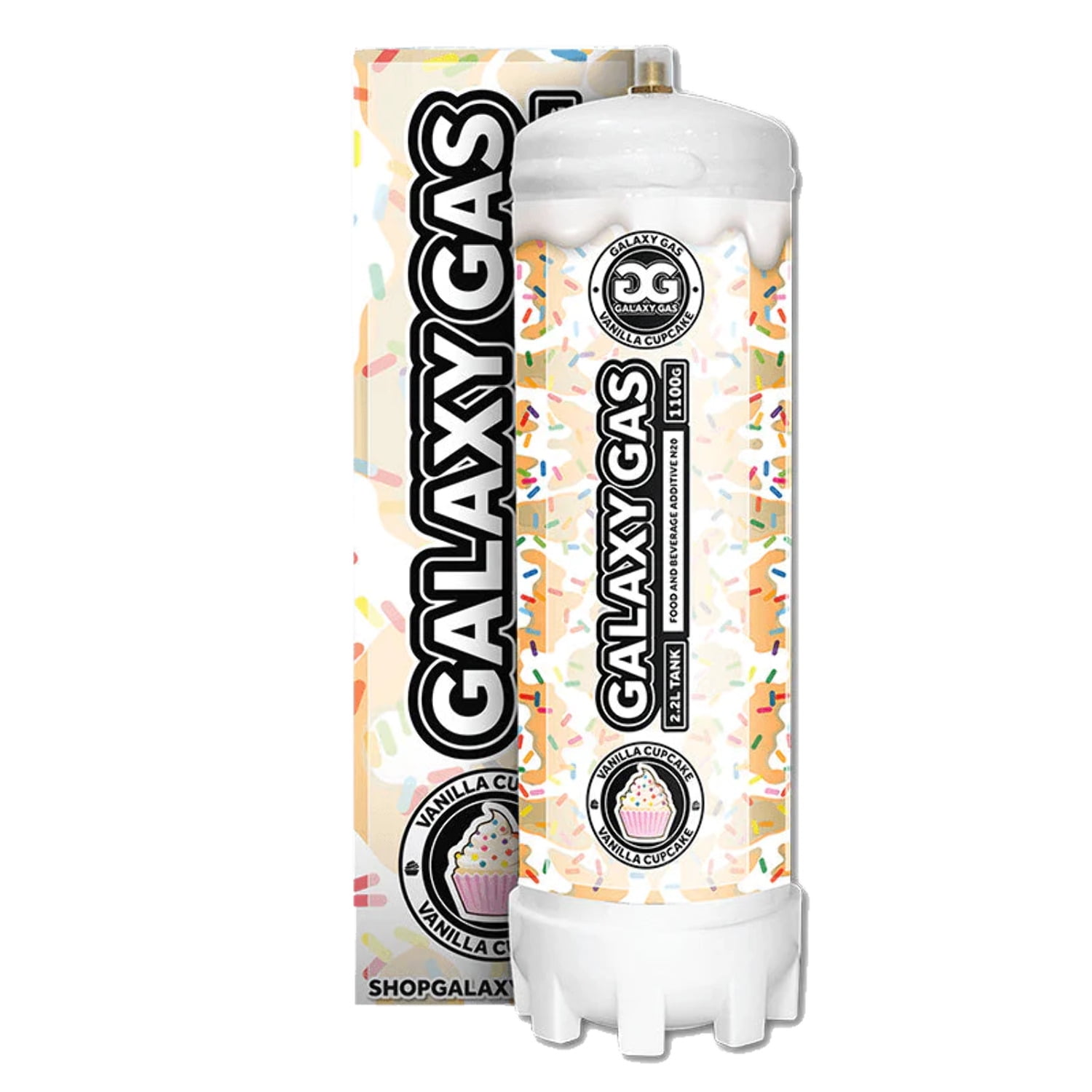 *NEW* Vanilla Cupcake Galaxy Gas Infusion XXL 2.2L Nitrous Oxide N2O 1 ...