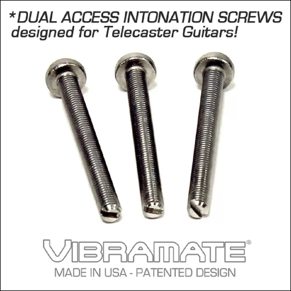 NEW - Vibramate Dual Access Intonation Screws (3), Metric Thread - #VB ...