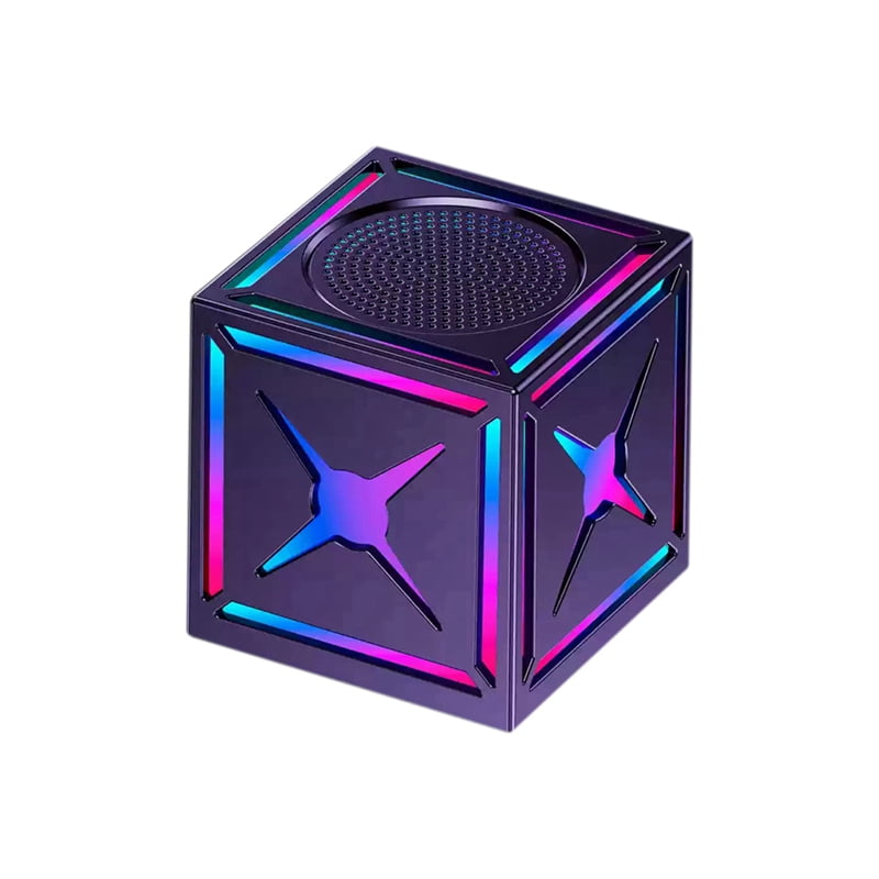 NEW Wireless Mini Outdoor Speaker with RGB Colorful Light Woofer Stereo ...