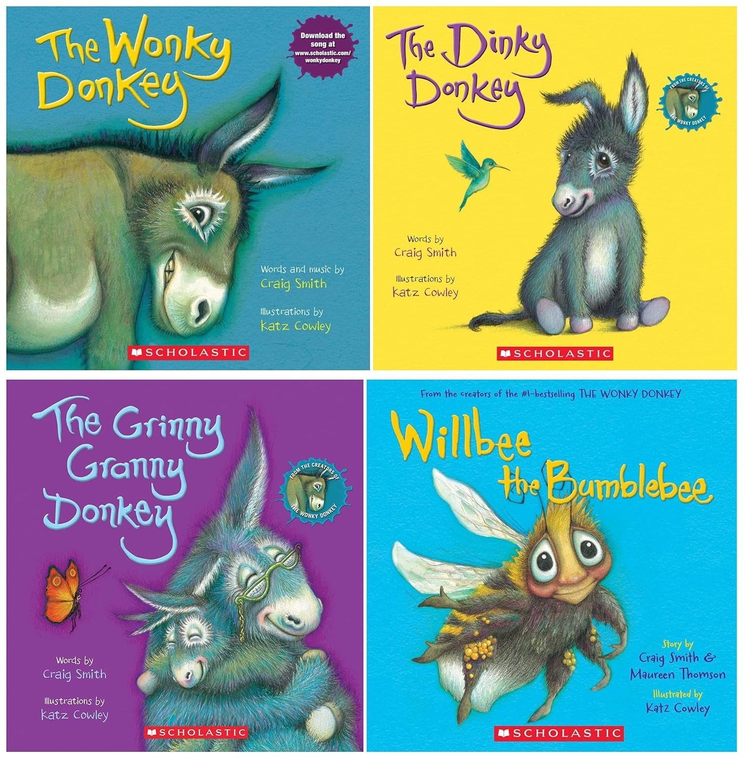 NEW! Wonky Donkey Series Set 4 Books - Walmart.com