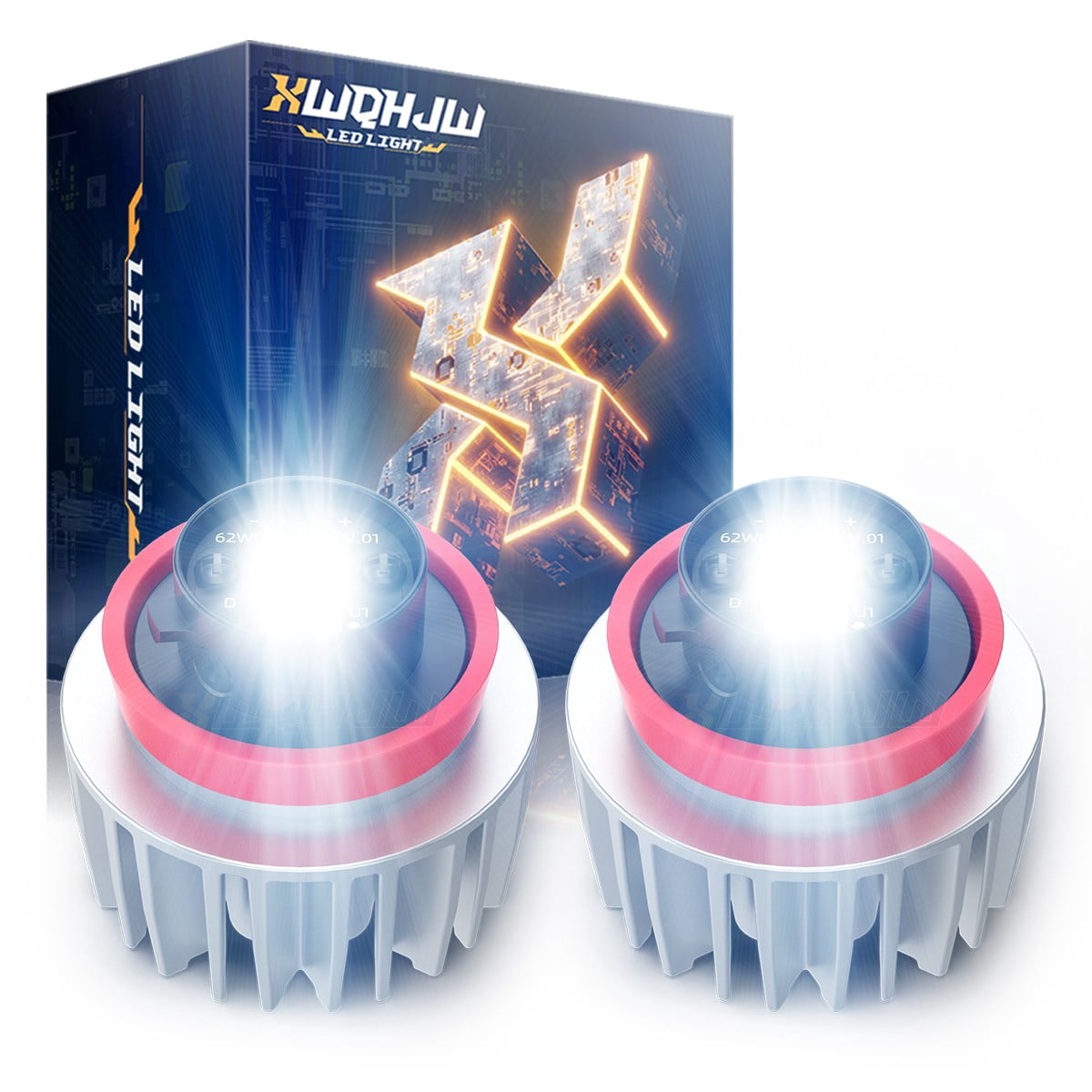 NEW XWQHJW Upgrade LED Fog Lights Bulb L1B 6500K 5000lm Deep White ...