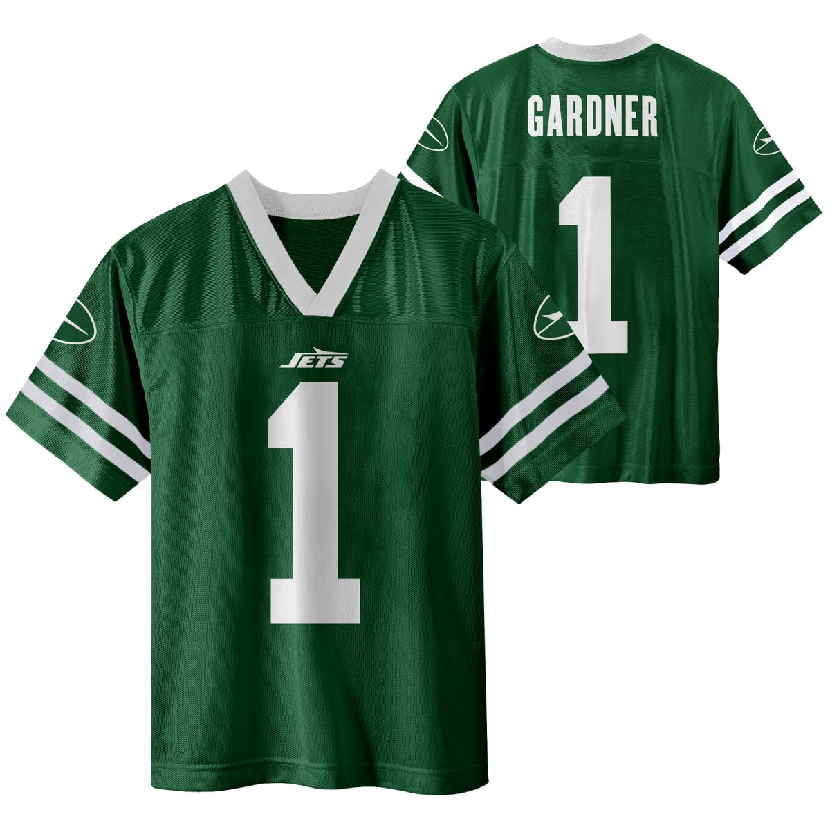 NEW YORK JETS Boys Primry Color Synthetic Jersey Home - Gardner ...