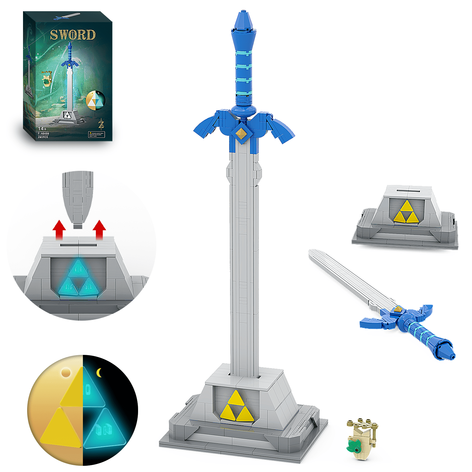 Master Sword Building Blocks Kit Tears of The Kingdom Link Hero Hylian ...