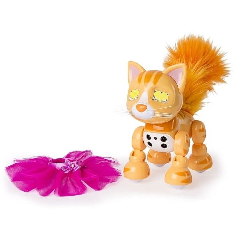 NEW Zoomer Meowzies ~ Tabitha Interactive Orange Tabby Cat Kitten Toy ...
