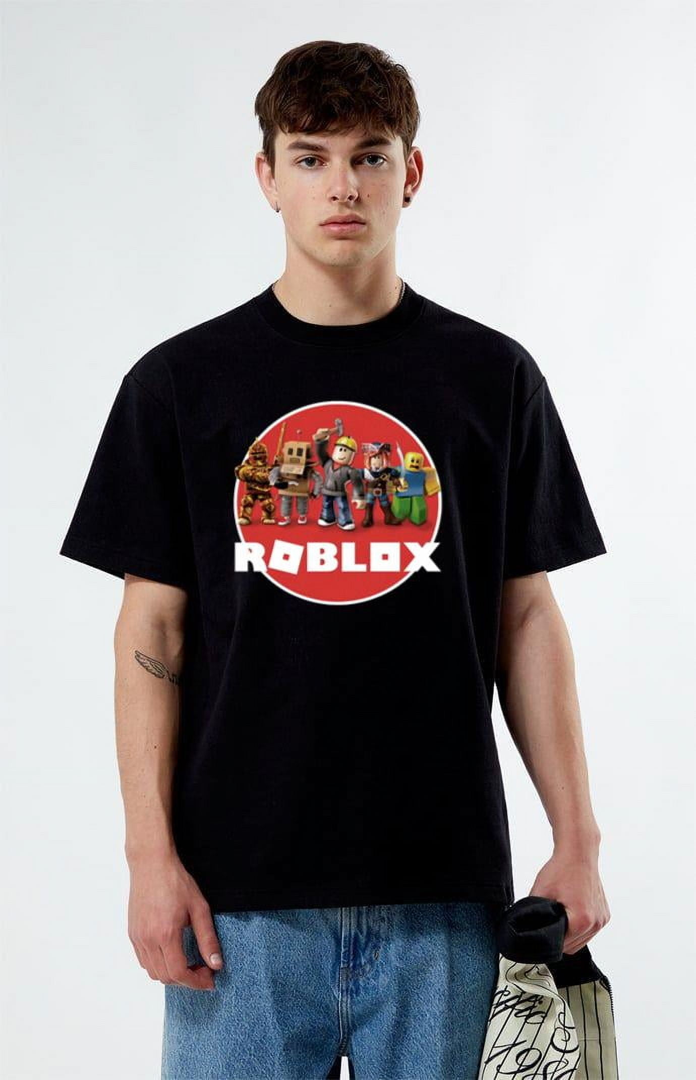 NEW roblox all characters roblox Logo T-SHIRT, for men & women, up to ...