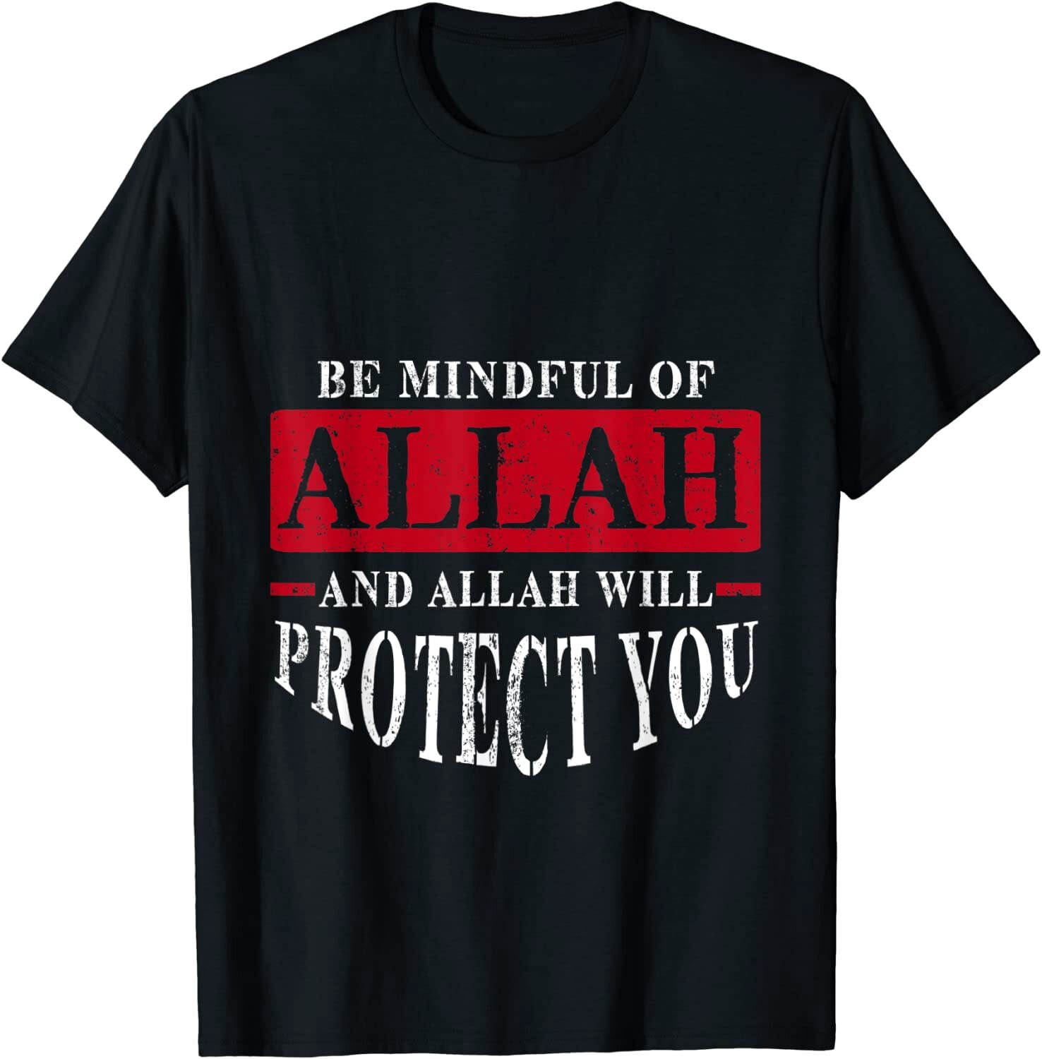 NEWAllah Will Protect You Religion Islam Muslim Prayer Mat T-Shirt ...