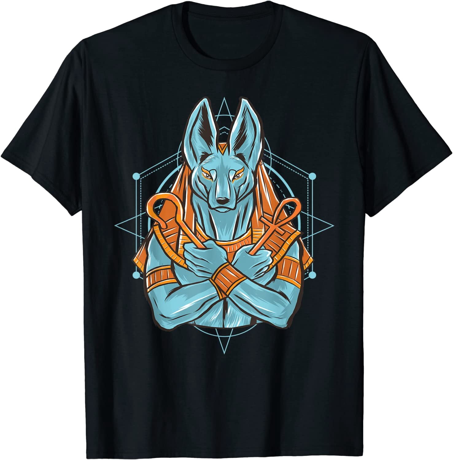 NEWAnubis Egyptian God Illustration Anubis T-Shirt Free Shipping ...