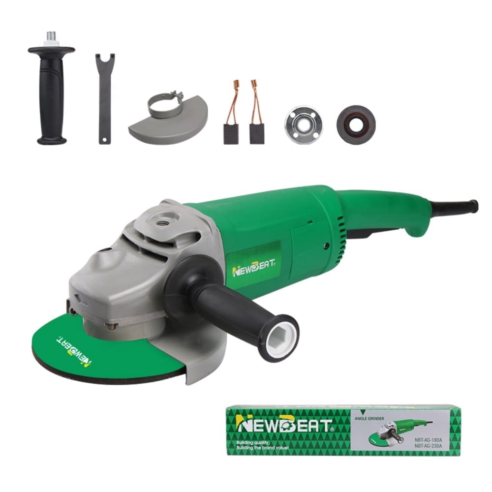 NEWBEAT 2000W Angle Grinder 7 inch 8500RPM Electric Grinding Tool for ...