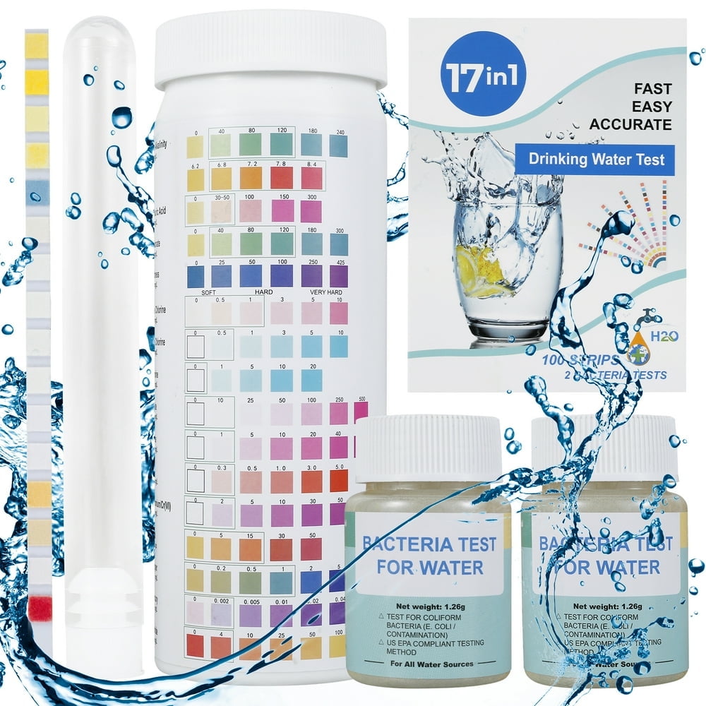 NEWCE 17 in 1 Premium Water Testing Kits for Drinking Water 100 Strips ...