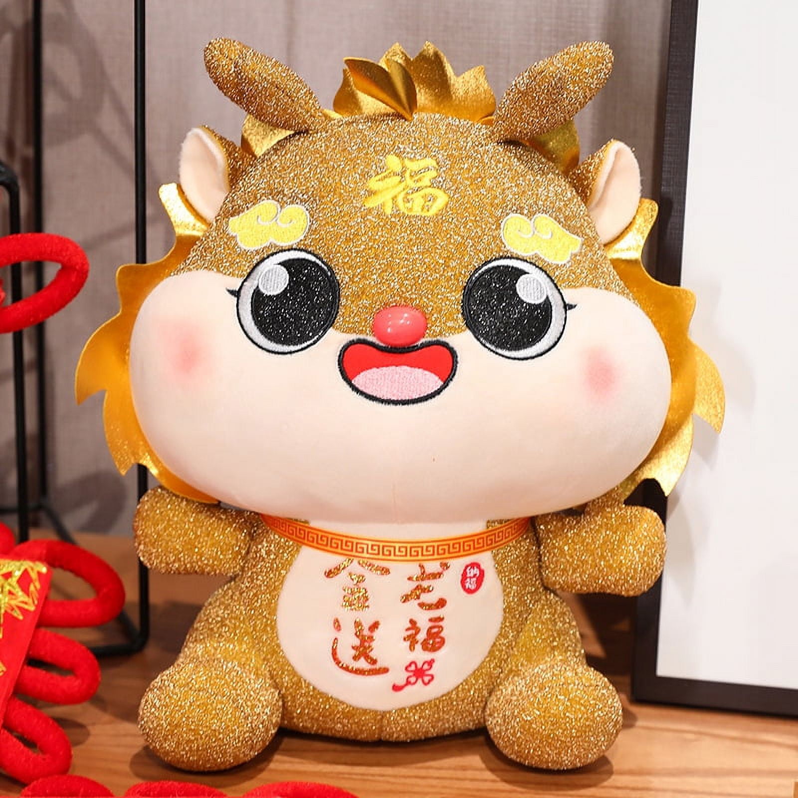 NEWCE 2024 year of the Dragon mascot doll Zodiac dragon doll company ...