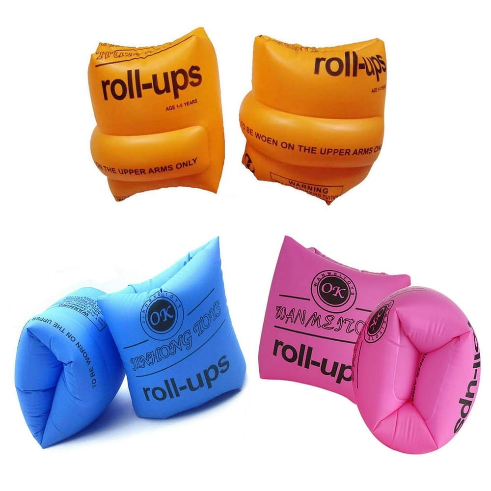 NEWCE 6 Pack Swim Arm Floats Swim Arm Bands Pool Arm Floaties for Kids ...