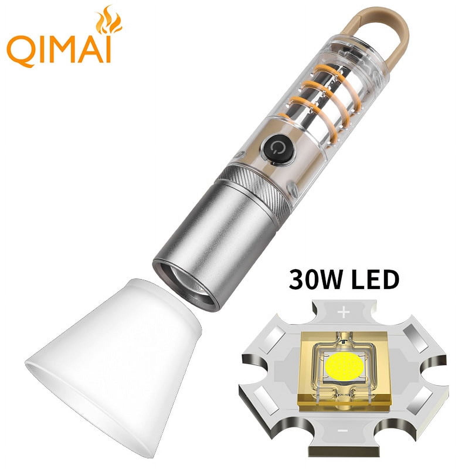 NEWCE Cross-border new white laser flashlight P50 outdoor camping multi-function hook LED ...