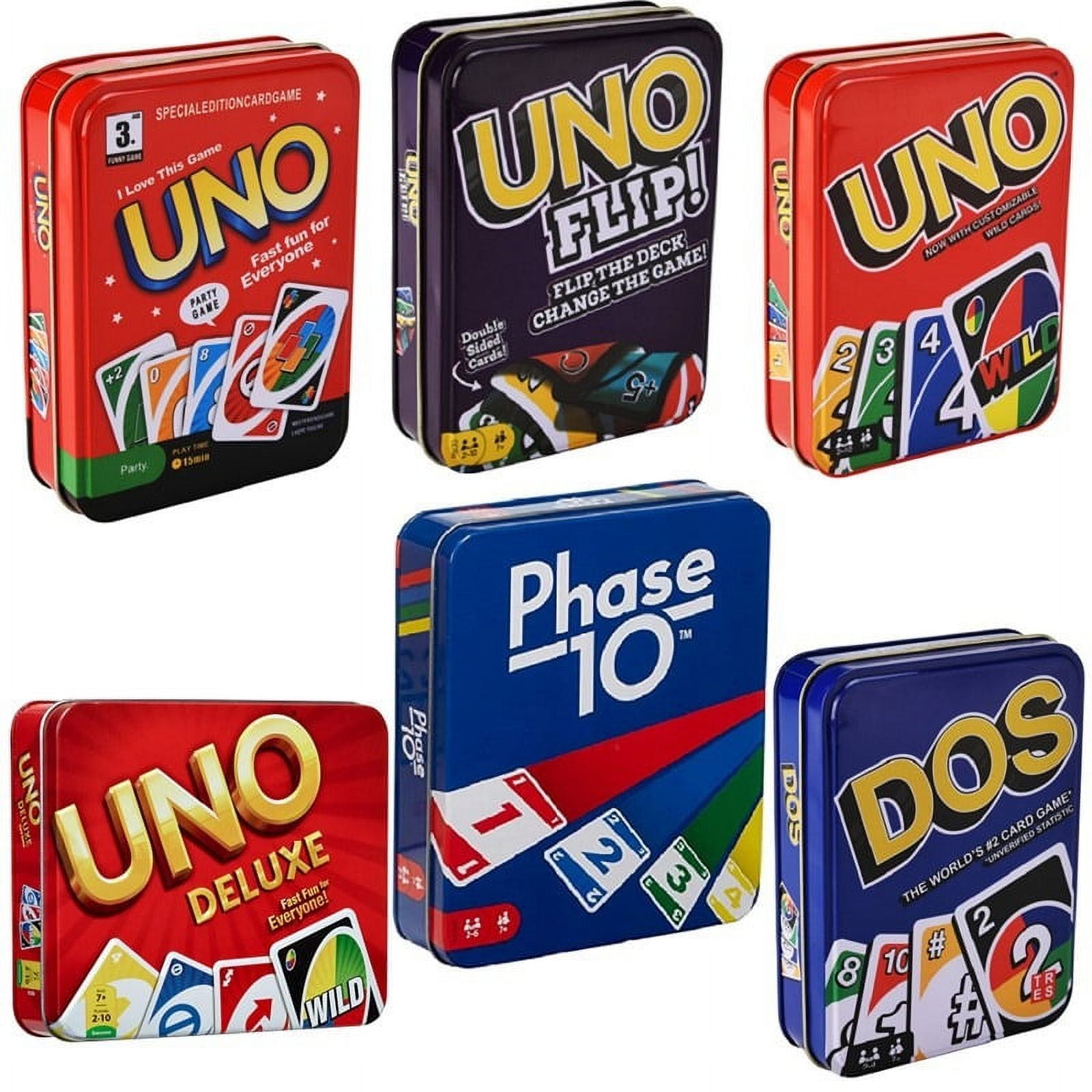 NEWCE Iron box UNO board game card English hot card UNO Leisure board ...