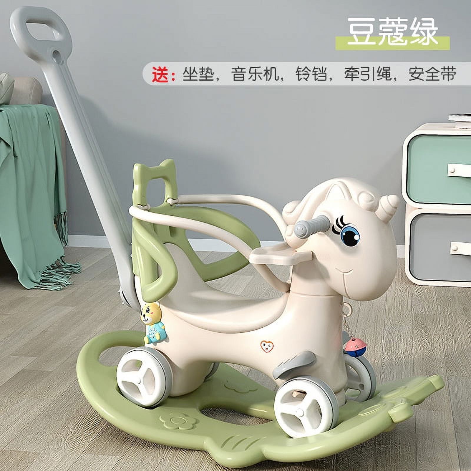 NEWCE Rocking horse wooden horse children rocking horse Baby Scooter ...