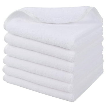 Kaufman - Premium Washcloth Set of 72 (13x13 Inches) 100% Cotton Ring ...
