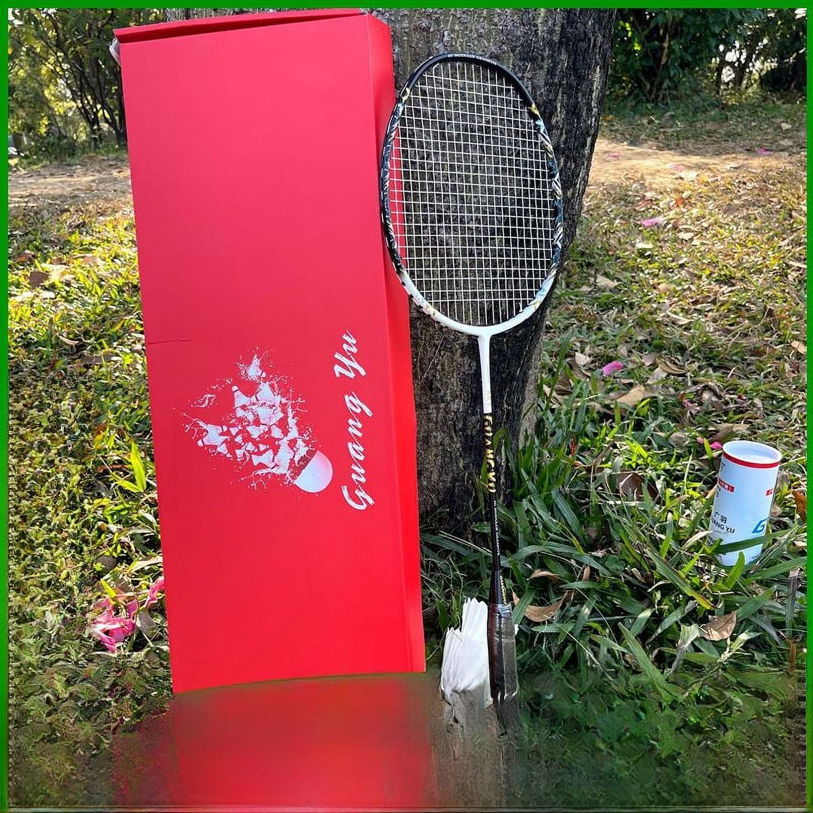 NEWCE Wide Feather Attack Blade Carbon Fiber Badminton Racket Adult ...