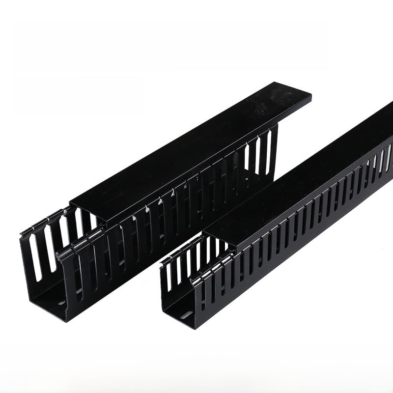NEWCE pvc black trunking flame retardant U-shaped industrial plastic ...