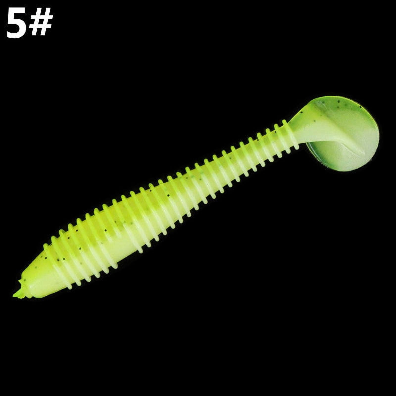 NEWCE wholesale bulk threaded T-tail Luya two-color Soft Bait soft worm ...