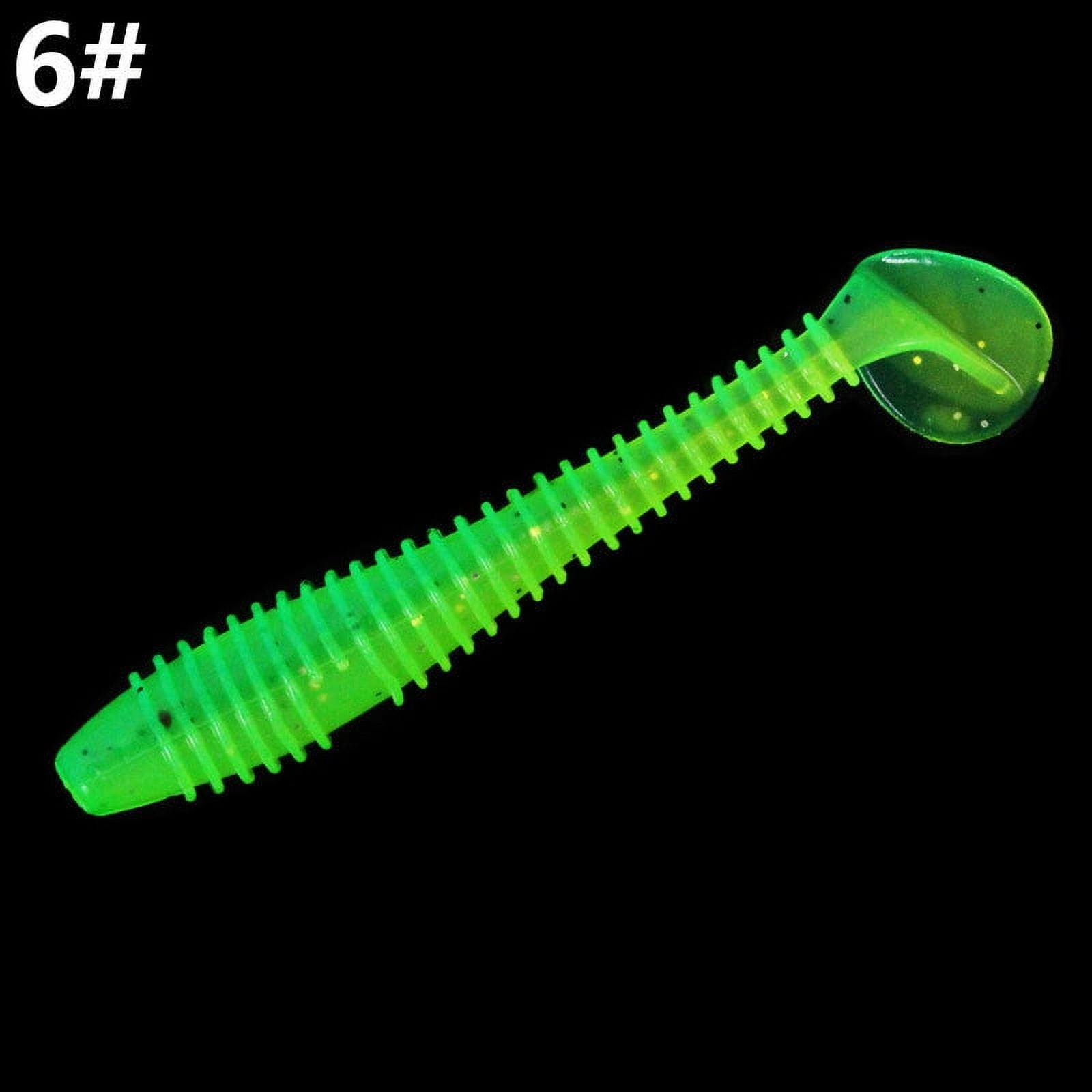 NEWCE wholesale bulk threaded T-tail Luya two-color Soft Bait soft worm ...