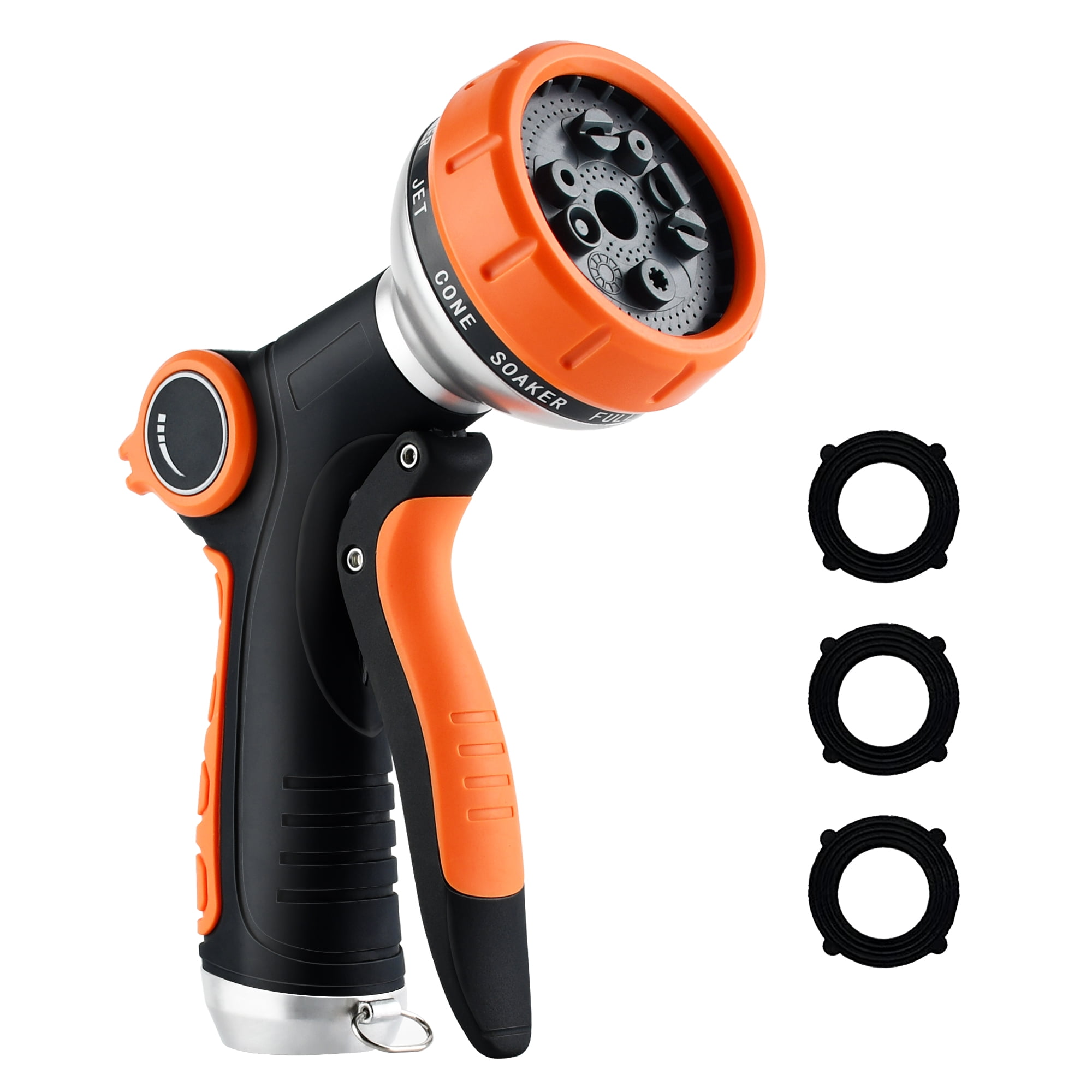 NEWDERMO Heavy Duty Garden Hose Nozzle - High Pressure Water Hose, 10 ...
