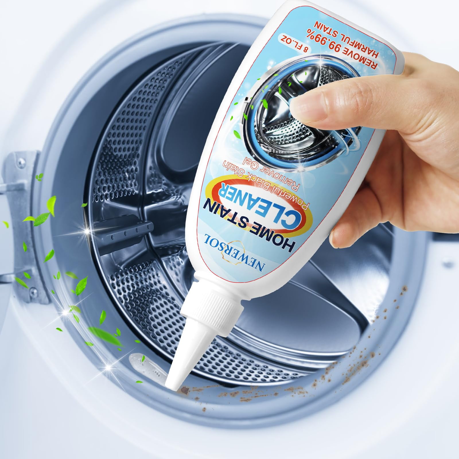 NEWERSOL Black Stain Remover Gel Washing Machine Cleaner Front Loader ...