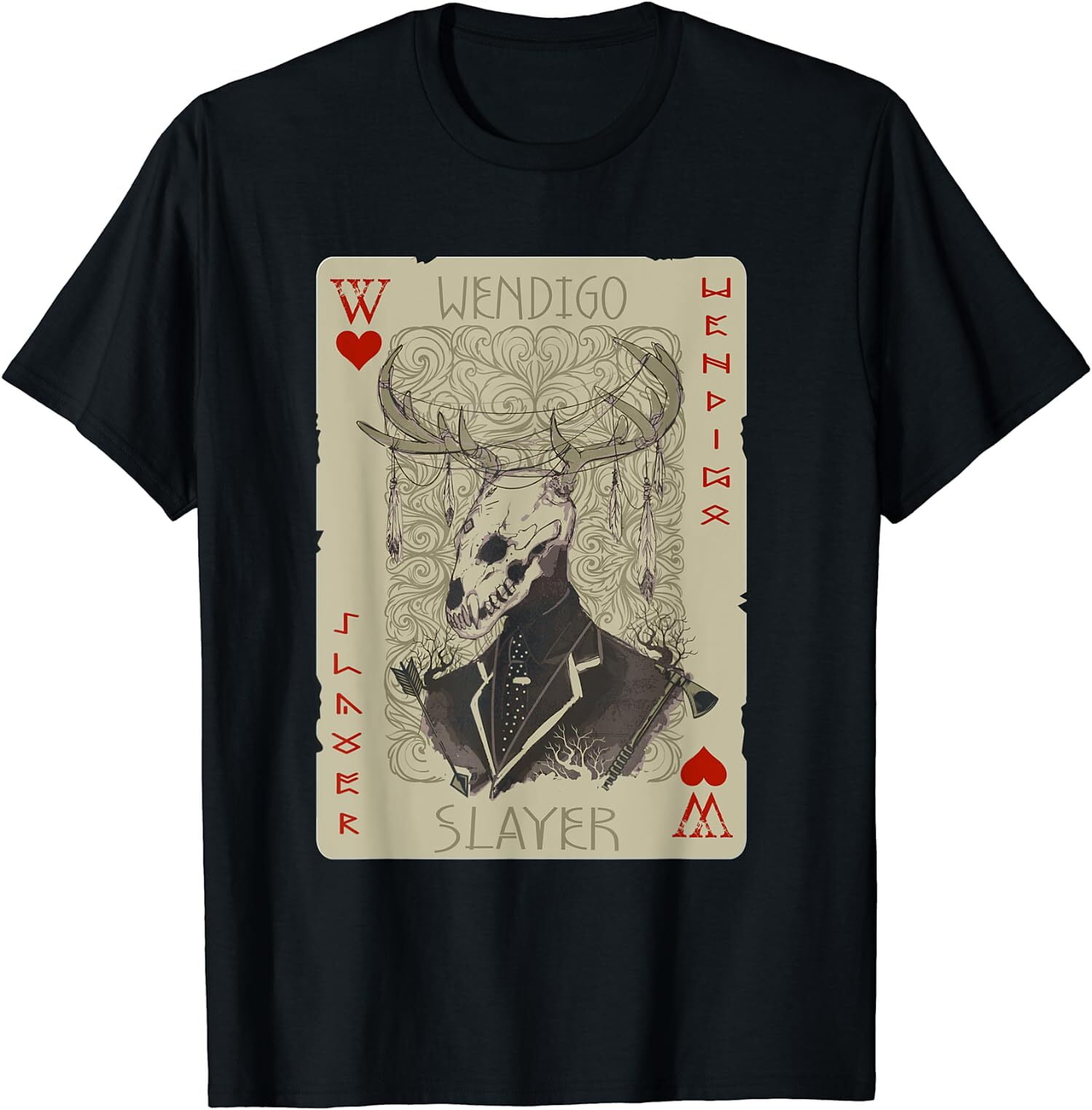 NEWFunny Wendigo Cryptid Skin Walker Folklore Cryptozoology Shirt S-3XL ...