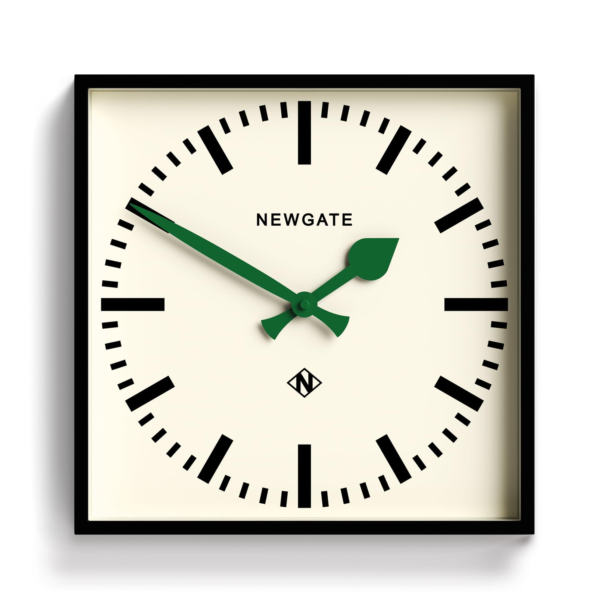 NEWGATE® Number Five Wall Clock | Square Retro Inspired Modern Station ...