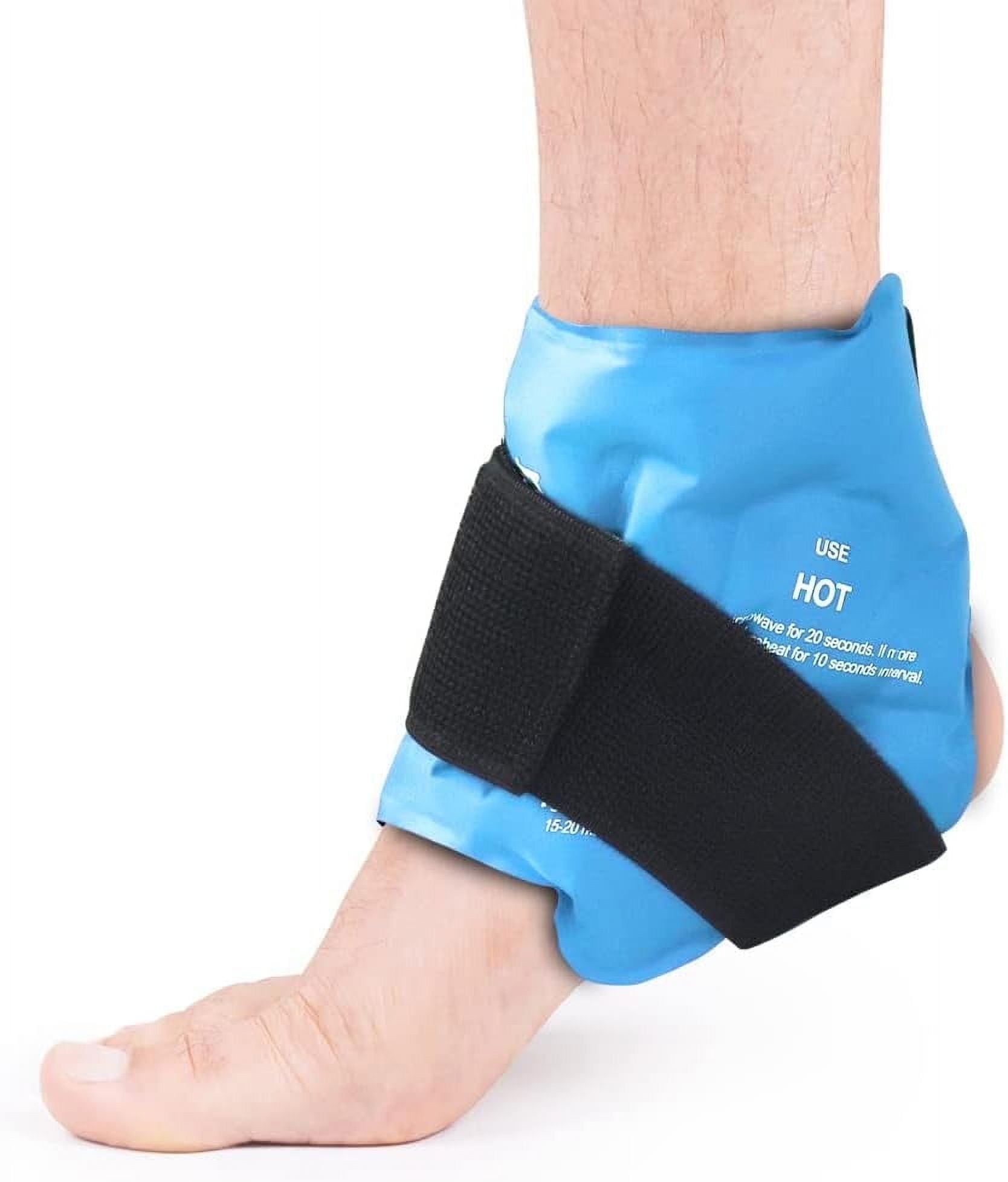 NEWGO Ankle Ice Pack Wrap for Swelling, Ice Pack for Ankle Injuires ...
