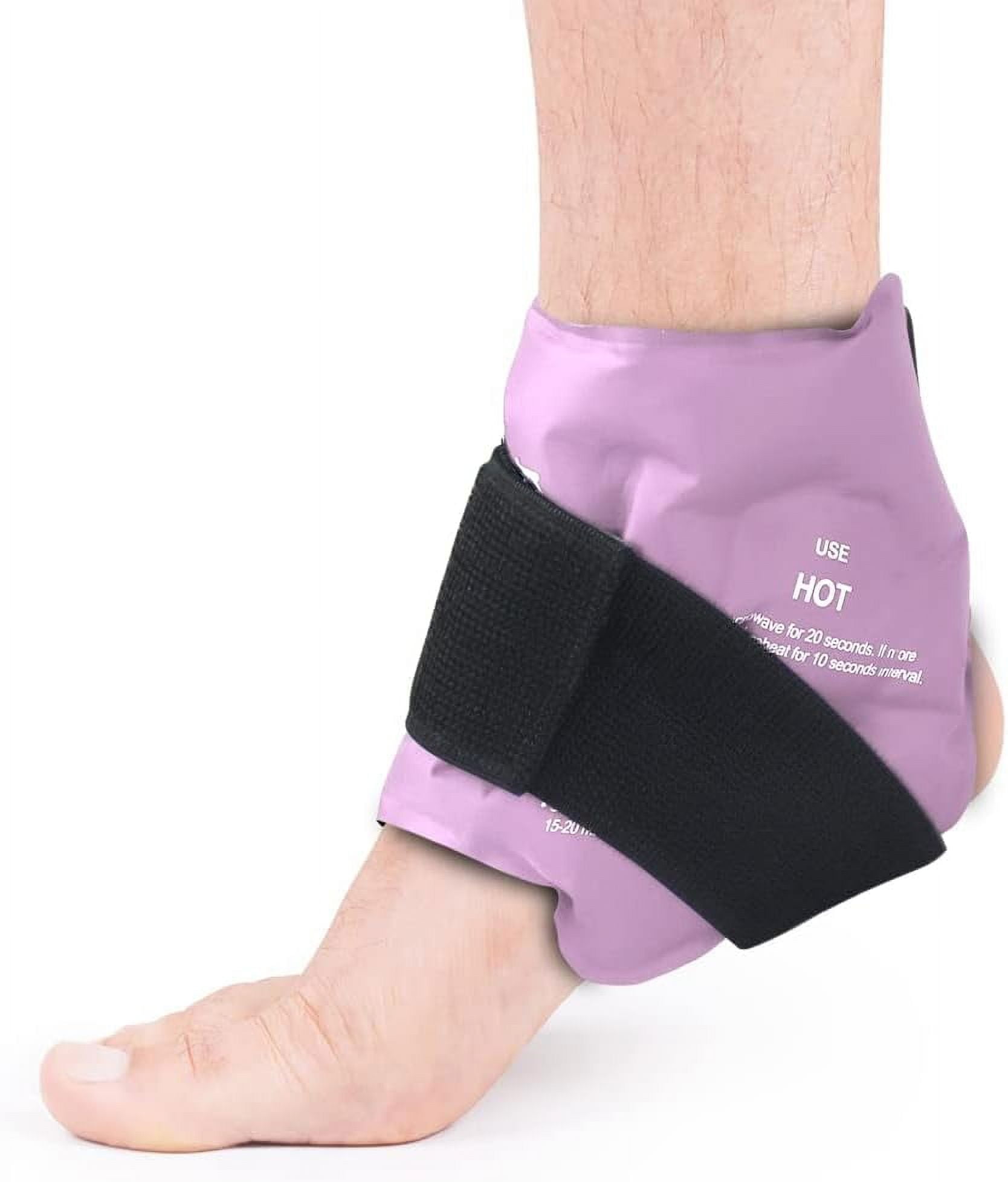 NEWGO Ankle Ice Pack Wrap for Swelling, Ice Pack for Ankle Injuires ...