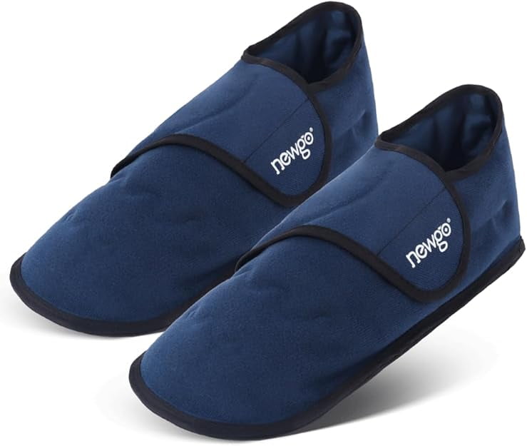 NEWGO Foot Ice Pack Slippers for Foot Heel and Arch 2 Pack Reusable ...
