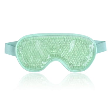 LotFancy Gel Eye Mask, Reusable Puffy Beads Ice Pack for Hot Cold ...