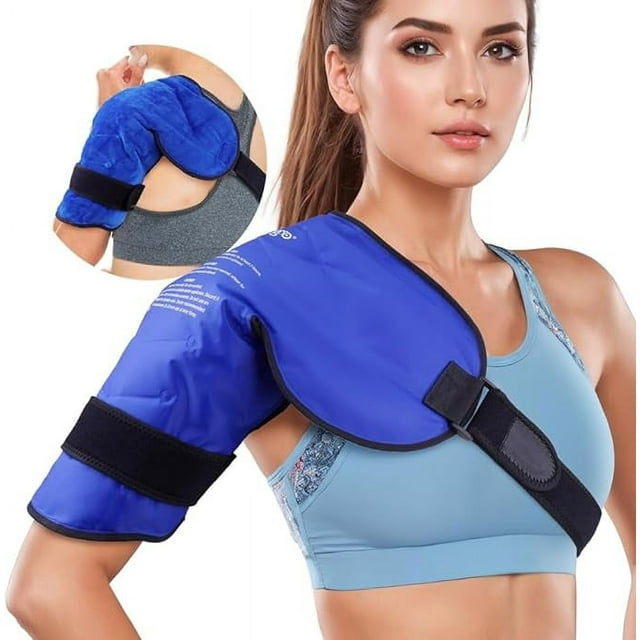 NEWGO Shoulder Ice Pack Reusable Hot Cold Compress XL Larger Shoulder ...