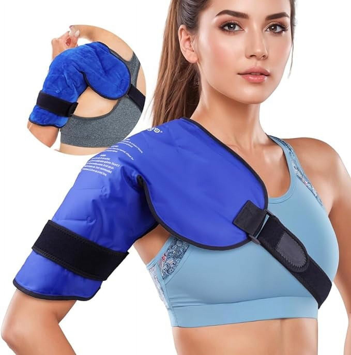 NEWGO Shoulder Ice Pack Reusable Hot Cold Compress XL Larger Shoulder ...