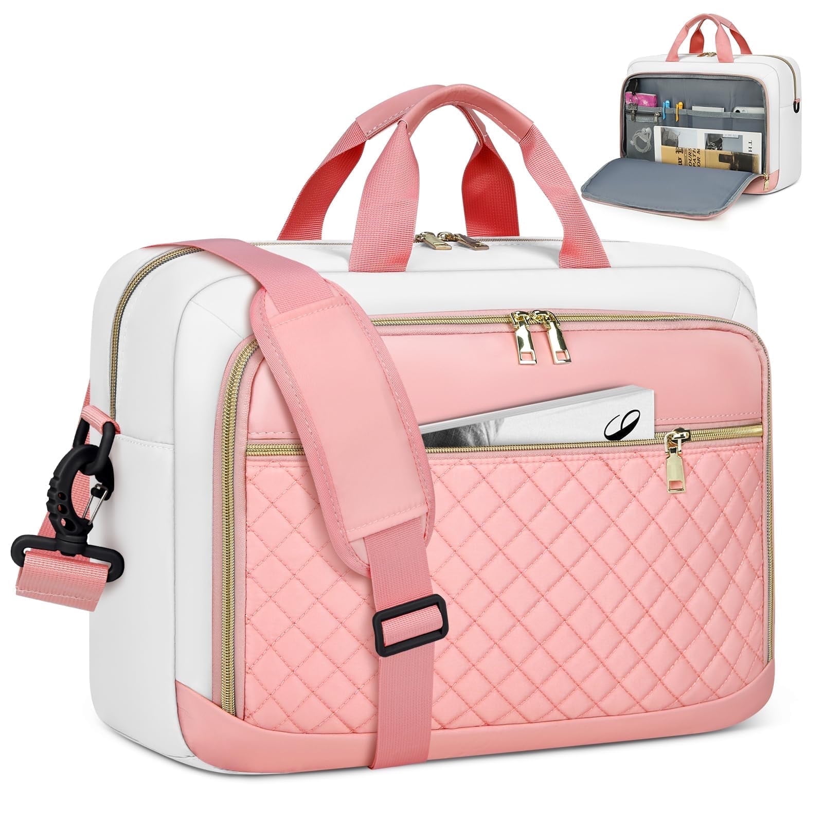 Laptop Bag 17.3 Inch Laptop Briefcase for Women Men Messenger Bag ...