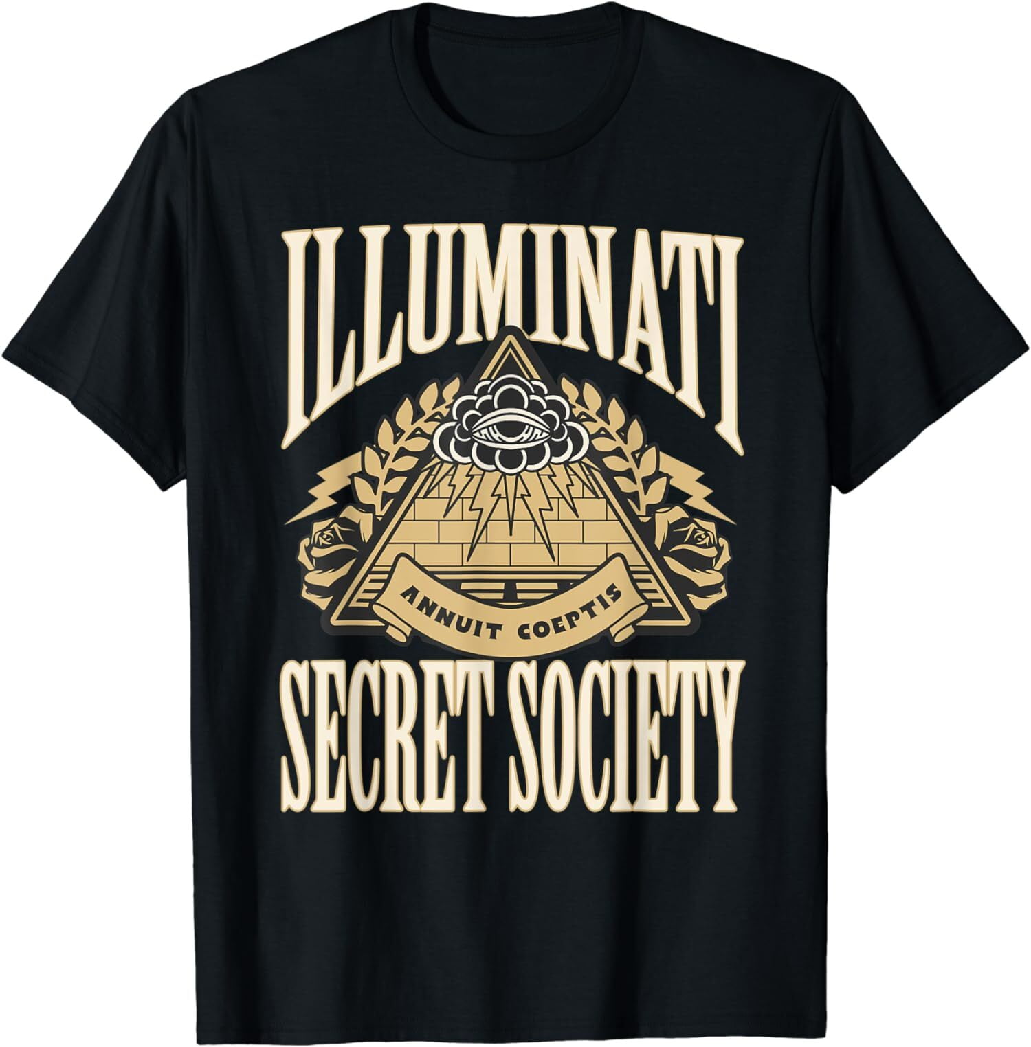 NEWIlluminati Secret All Seeing Eye Pyramid Conspiracy Theory Tee Shirt ...