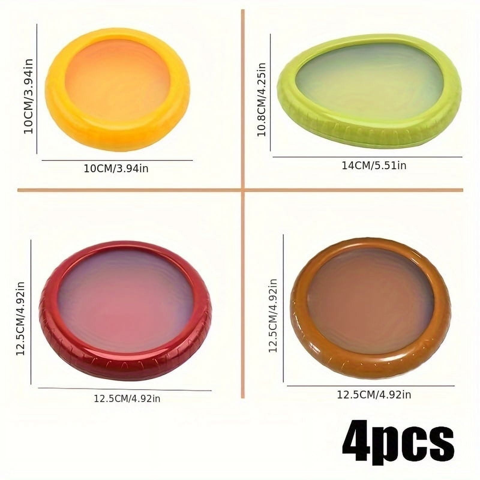 NEWKBO Multi-compartment Plastic Food Tray With Lid Stackable Fruit And ...