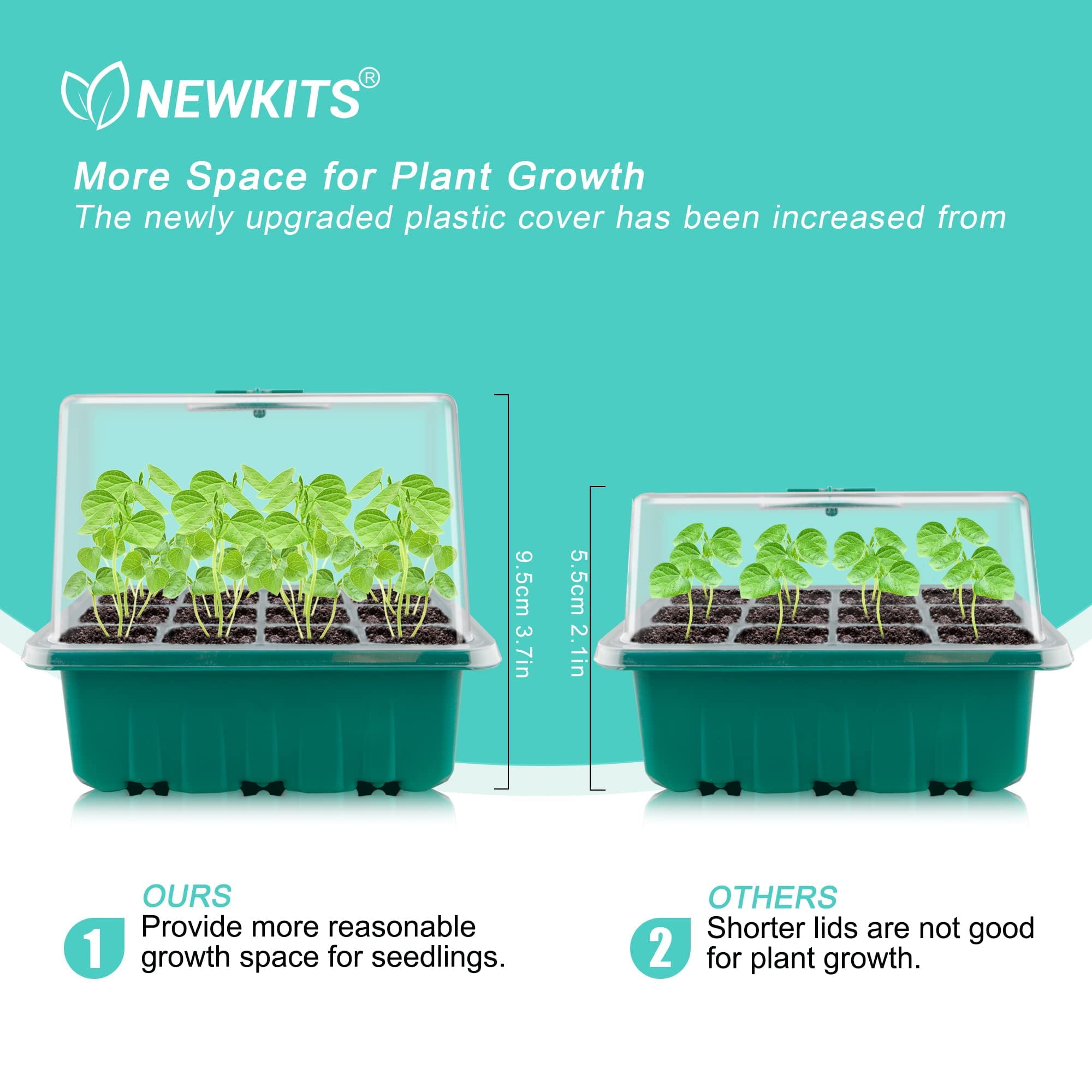 NEWKITS Seed FEV6 Tray with Grow Light, Seed Kit, Plant Germination ...