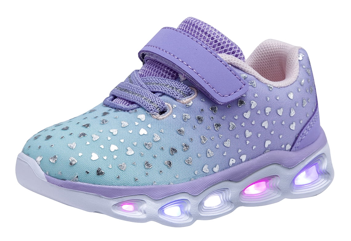NEWMALL Glow Kids Girls LED Light Up Sneakers, Multicolour, Comfortable ...